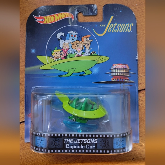Mattel | Toys | Nib Hotwheels The Jetsons Capsule Car | Poshmark
